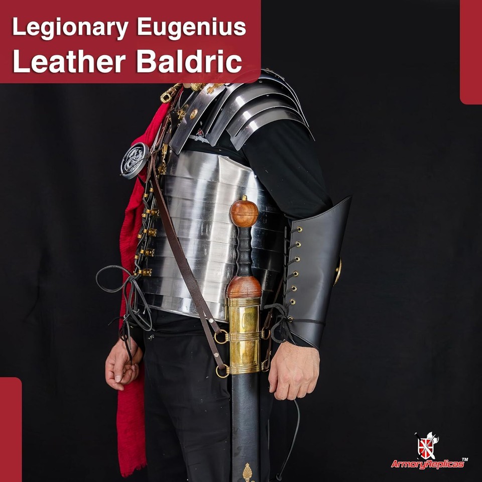 Medieval Roman Gladius Legionary Leather Baldric Sword Belt Accessory ...