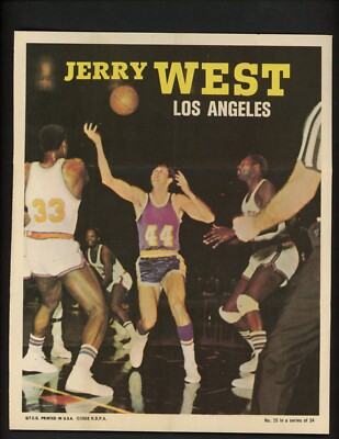 1968 Jerry West Los Angeles T.C.G Printed No. 15 in series of 24 | eBay