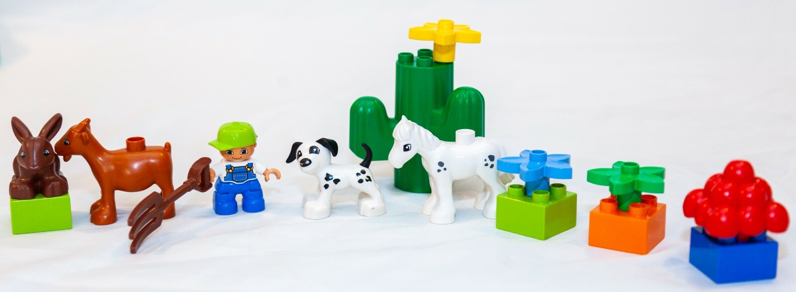 LEGO Retired Duplo 10517 My First Garden 99% COMPLETE Town / Farm goat ...