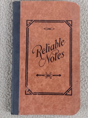 Antique Reliable Notes Pocket Note Pad 60 Pages 3 with Writing 1 ...