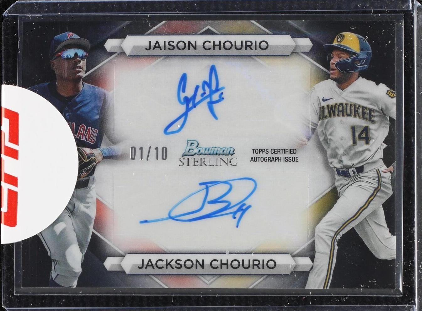 2023 Bowman Sterling - Dual Refractor Autographs Jackson Chourio ...