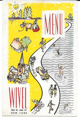 1944 Menu from Wivel Restaurant in New York City – Swedish Theme ...
