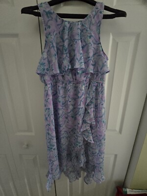 D-Signed Disney Dress / Girls Size L / Size 14/16 / Purple Turquoise ...