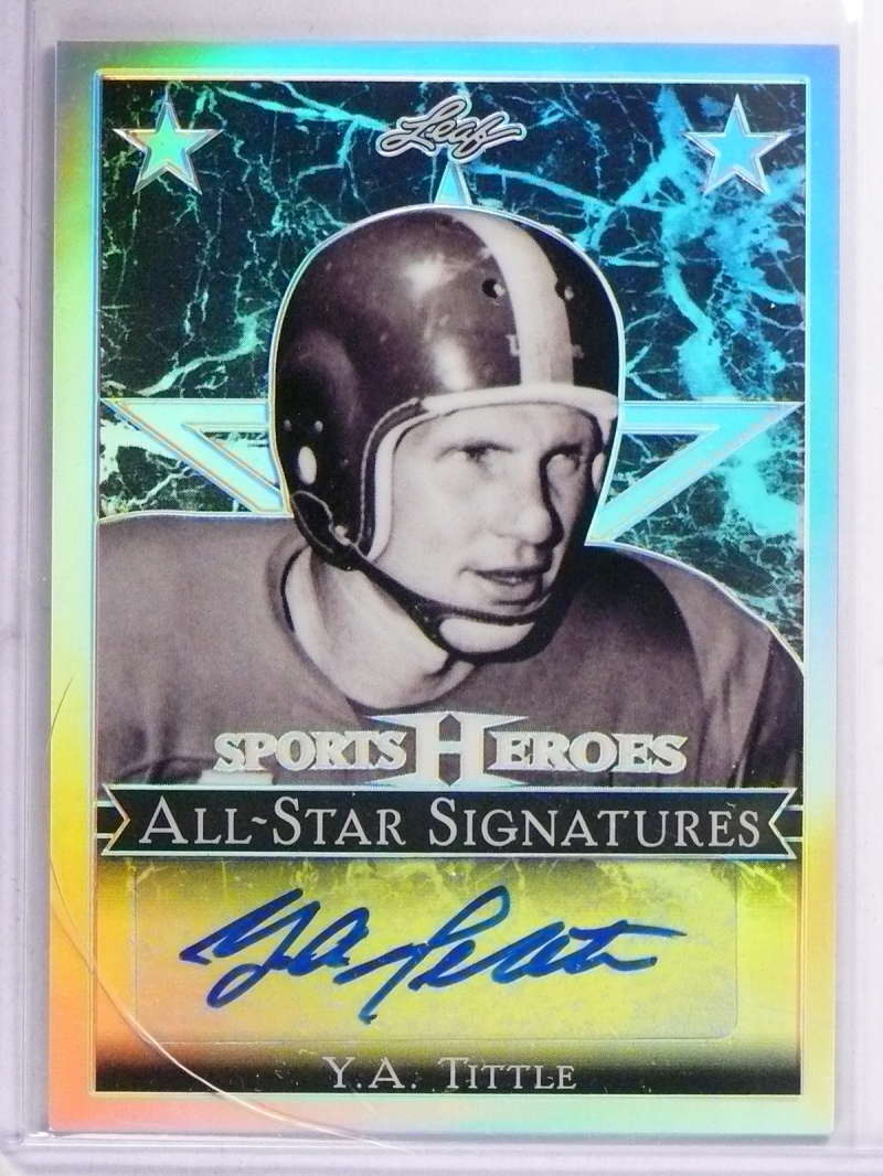 2017 Leaf Sports Heroes Y.A. Tittle autograph auto #AS-YAT | eBay