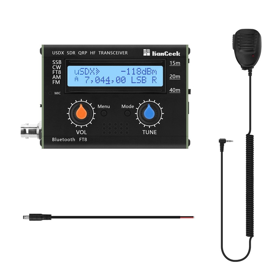 HAMGEEK USDX-CW/FT8 5W usDX SDR QRP Transceiver 3-Band All Mode with ...