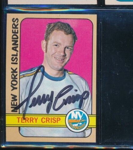1972-73 Topps #103 Terry Crisp NY Islanders Signed Autograph (HM67 ...