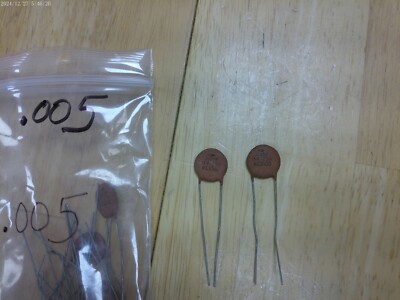 LOT/2 CERAMIC DISC CAPACITORS 1KV .005 PF,NOS | eBay