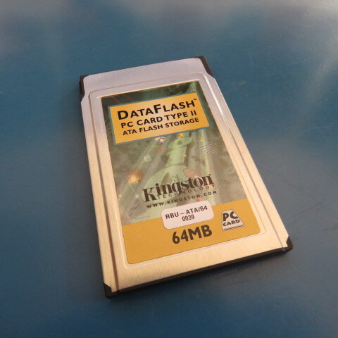 KINGSTON ATA/64 Qty of 2 per Lot ATA FLASH PCMCIA TYPEII MEMORY CARD ...