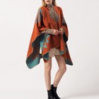Lady Open Front Cardigan Shawl Cloak Cape Poncho Kimono Blanket Wrap ...