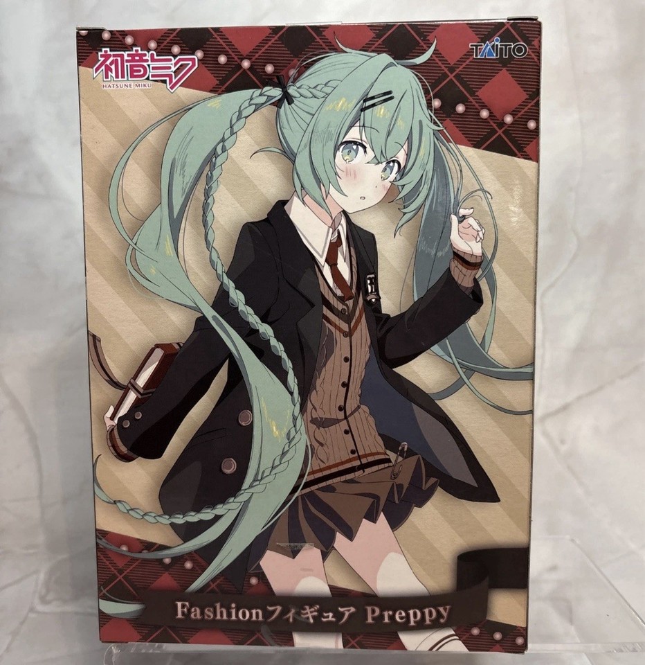 HATSUNE MIKU Vocaloid Preppy Fashion Ver. Figure TAITO NEW - US Seller ...