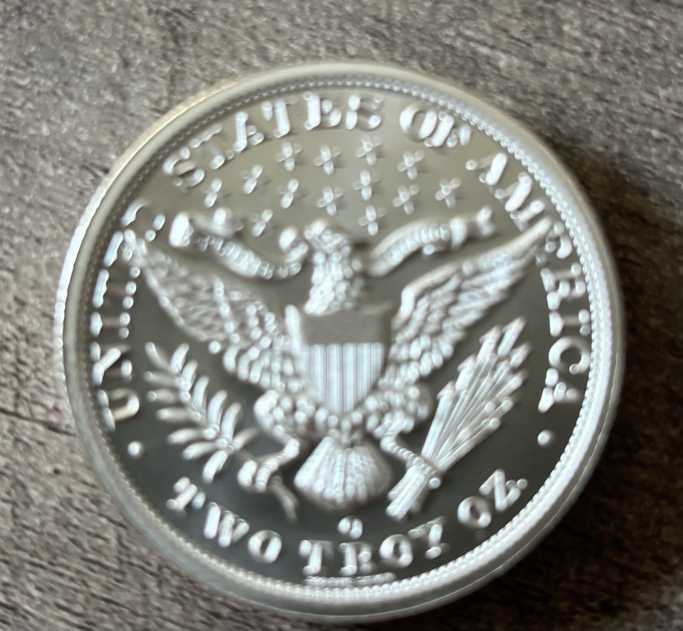 2 oz Silver High Relief Round - Barber Half | eBay