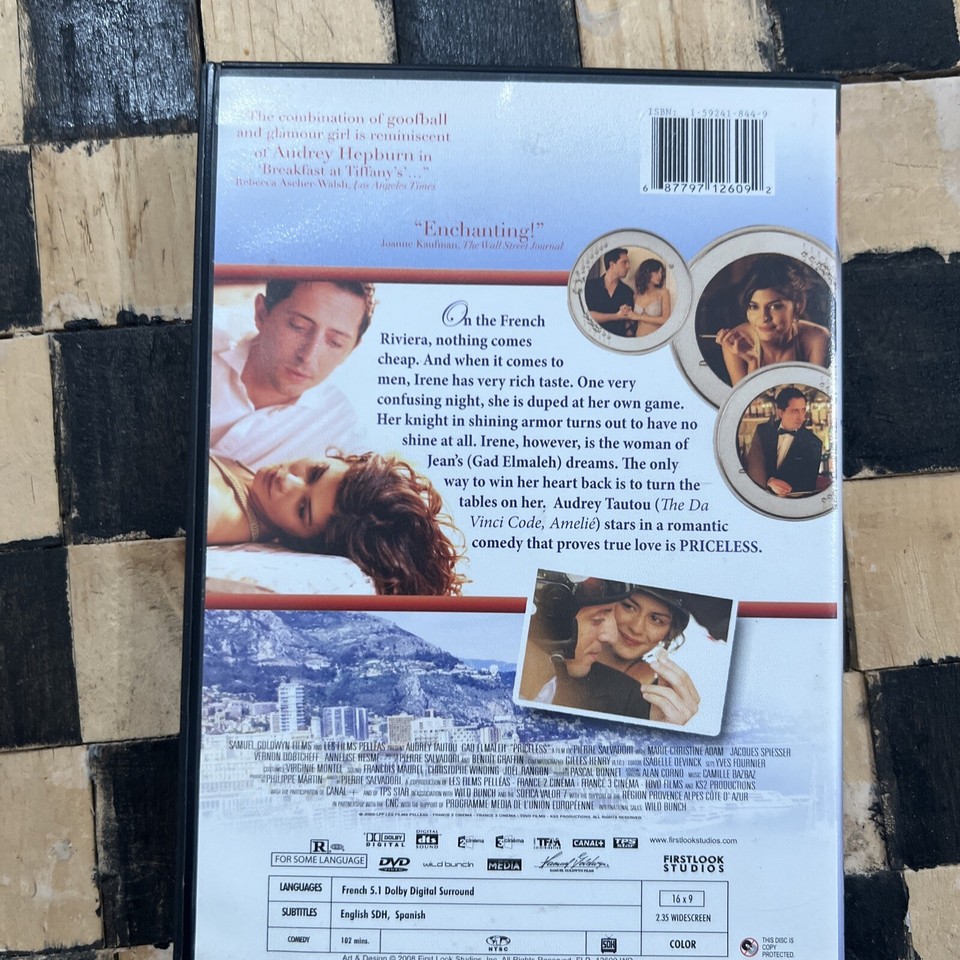 Priceless (DVD 2006) Audrey Tautou Gad Elmaleh Formal Blockbuster ...