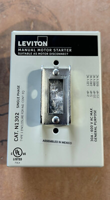 Leviton N1302-DS 30Amp 600 Volt Toggle In Type 1 Enclosure Double-Pole ...