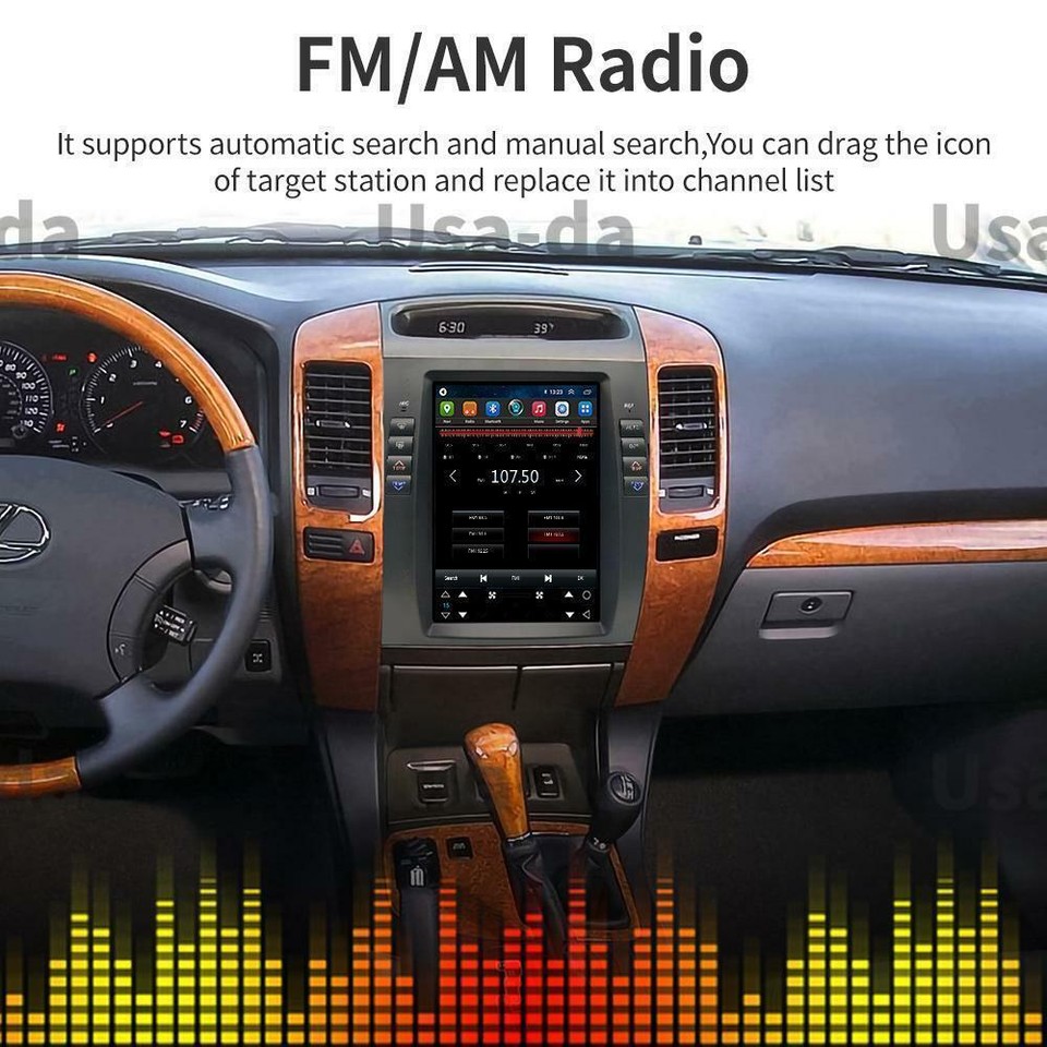 10.4" For Lexus GX470 2002-2009 Car GPS Navigation radio Stereo 4G+64G ...