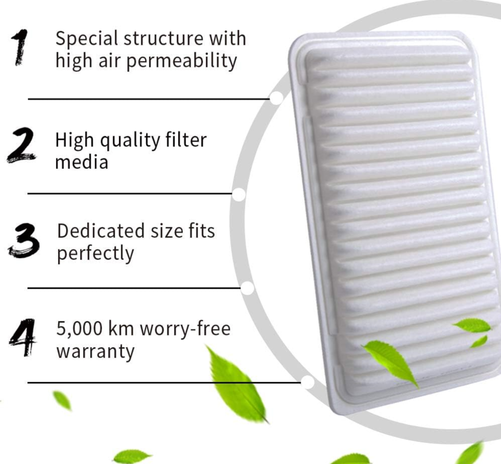 Engine Air Filter For Lexus Es300 RX330 Toyota Camry Highlander Solara ...