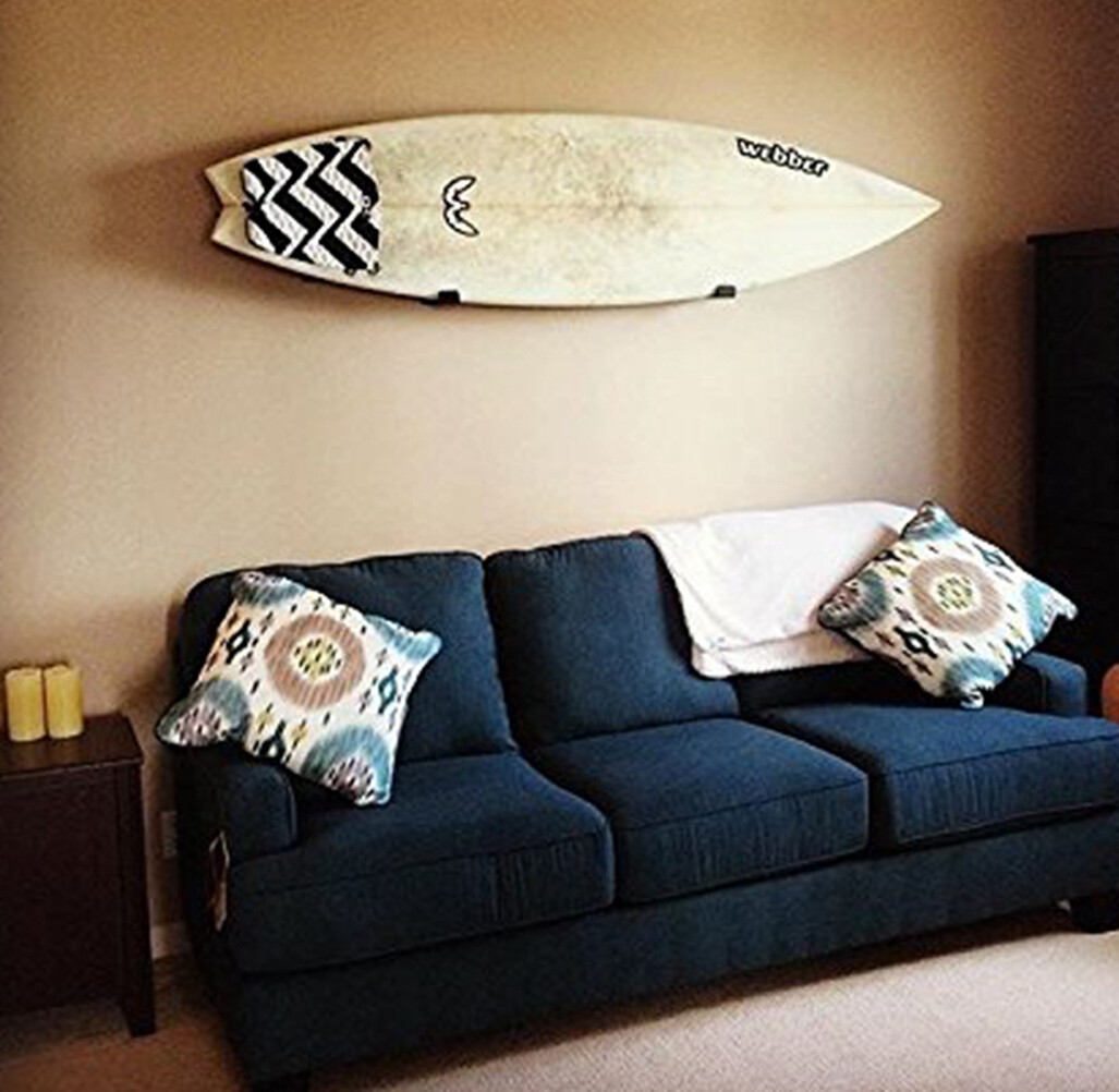 Naked Surfboard Bracket Minimalist Surfboard Wall Rack Display Mount ...