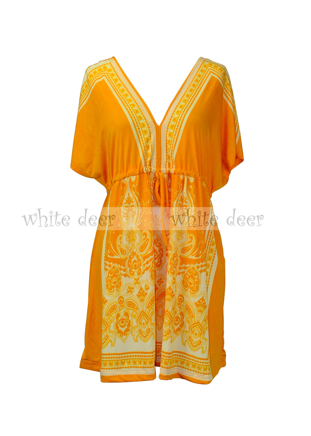 Women's Plus Size Western V-Neck Floral Paisleyl Print Tunic Loose Top ...