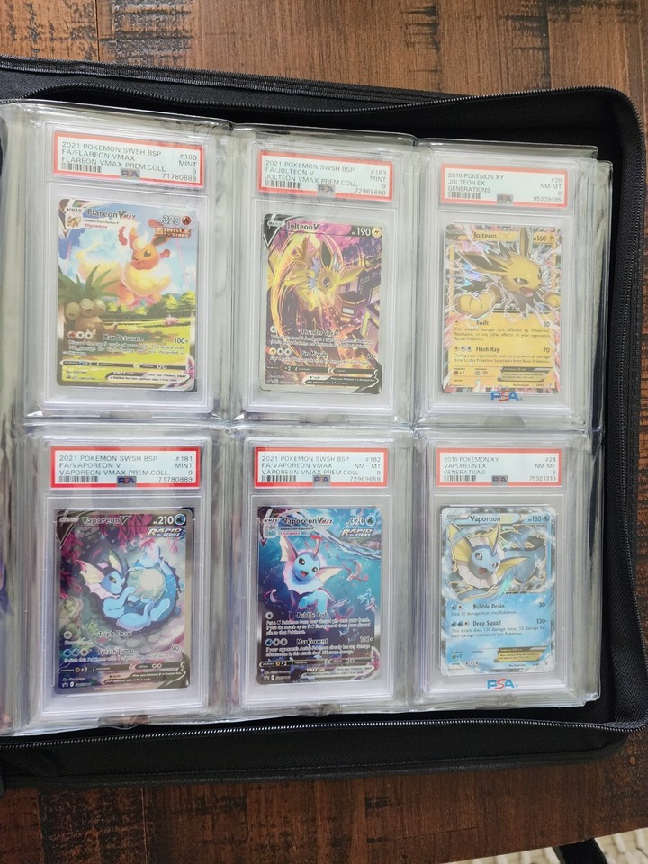 PSA Graded Card Slab Binder | 6-Pocket Zipper Album | Holds 60 Cards ...