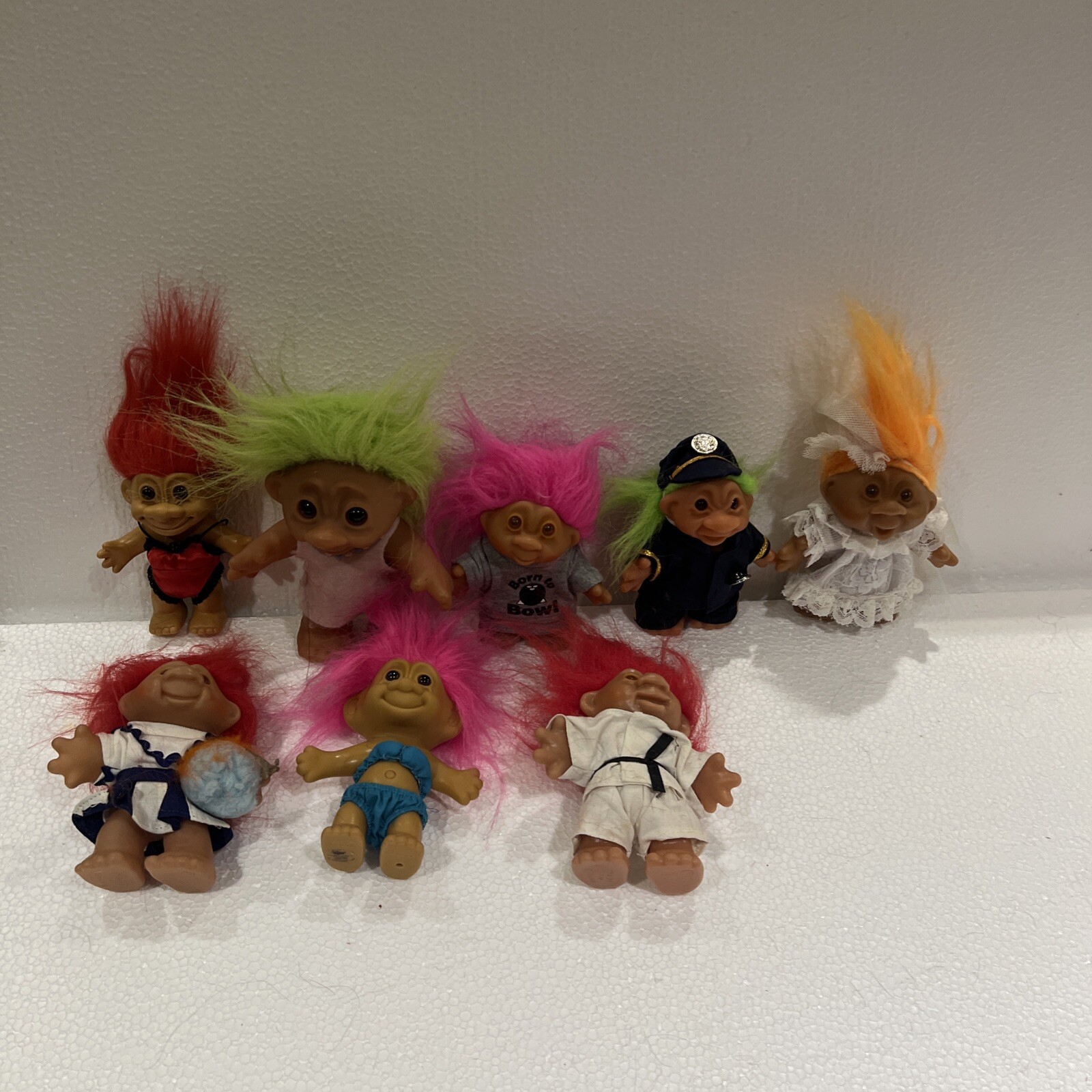 Vintage 1986 Troll Doll Lot of 82 Dam Troll Wood Box | eBay