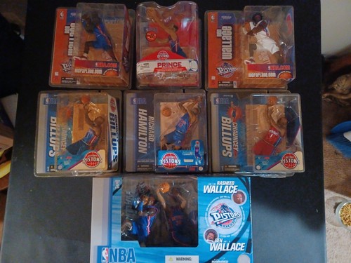 Mcfarlane Sports Detroit Pistons 2004 Champions figures = All 5 ...