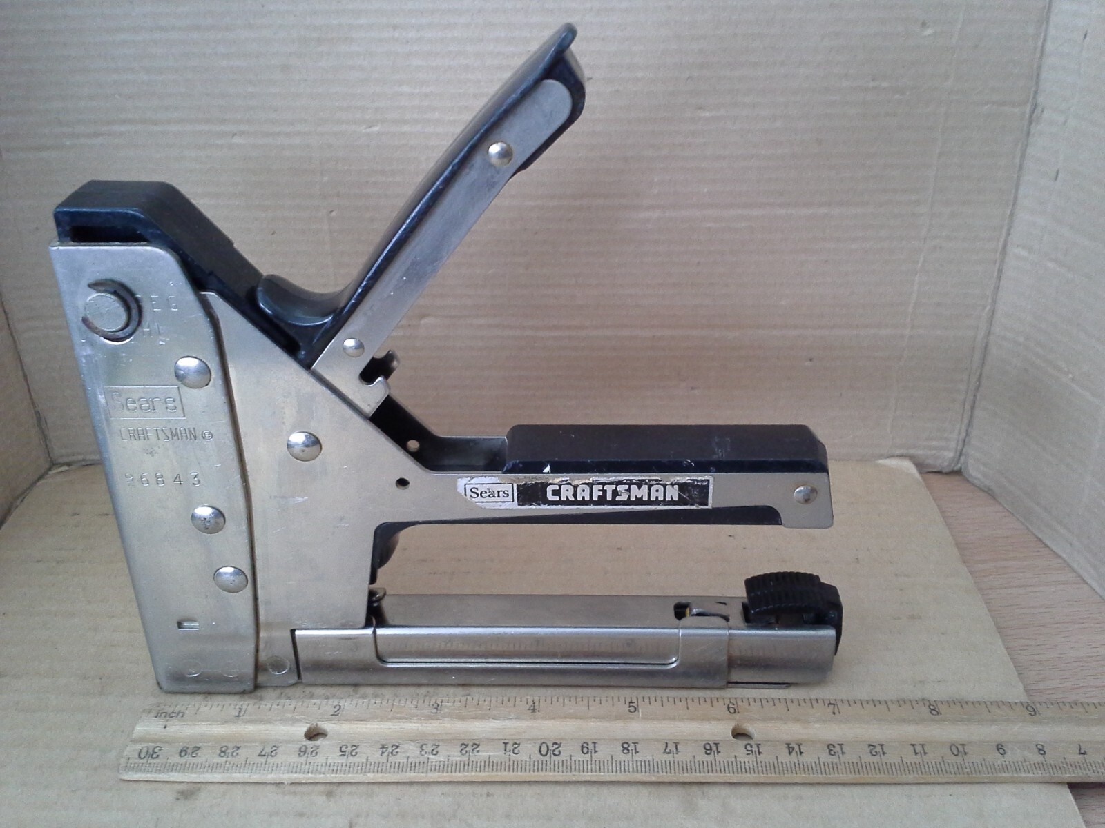 Vintage Sears Craftsman Heavy Duty Staple Gun 96843 GUARRANTEED for ...