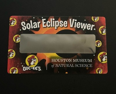 Buc-ee’s Solar Eclipse Viewer Glasses Houston Museum Of Natural Science ...