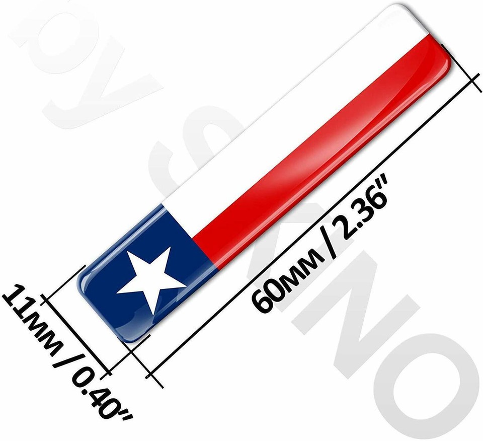 3D Gel Domed Texas Flag America Texan Sticker USA American State TX ...