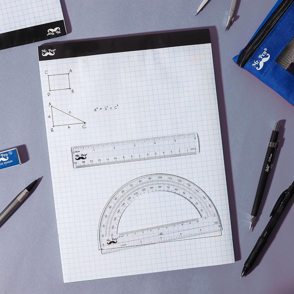 Mr. Pen Graph Paper, Grid Paper, 4X4 (4 Squares per Inch), 17"X11", 22 ...