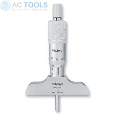 Mitutoyo Depth Micrometer - Metric - 63.5mm Base (0mm - 25mm) 128-101 ...