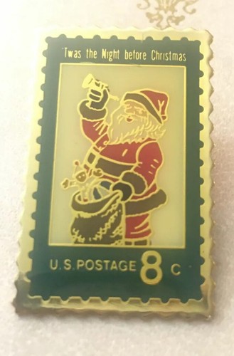 USPS US Postal Service Christmas Santa Clause Claus Postage Stamp Pin 1 ...