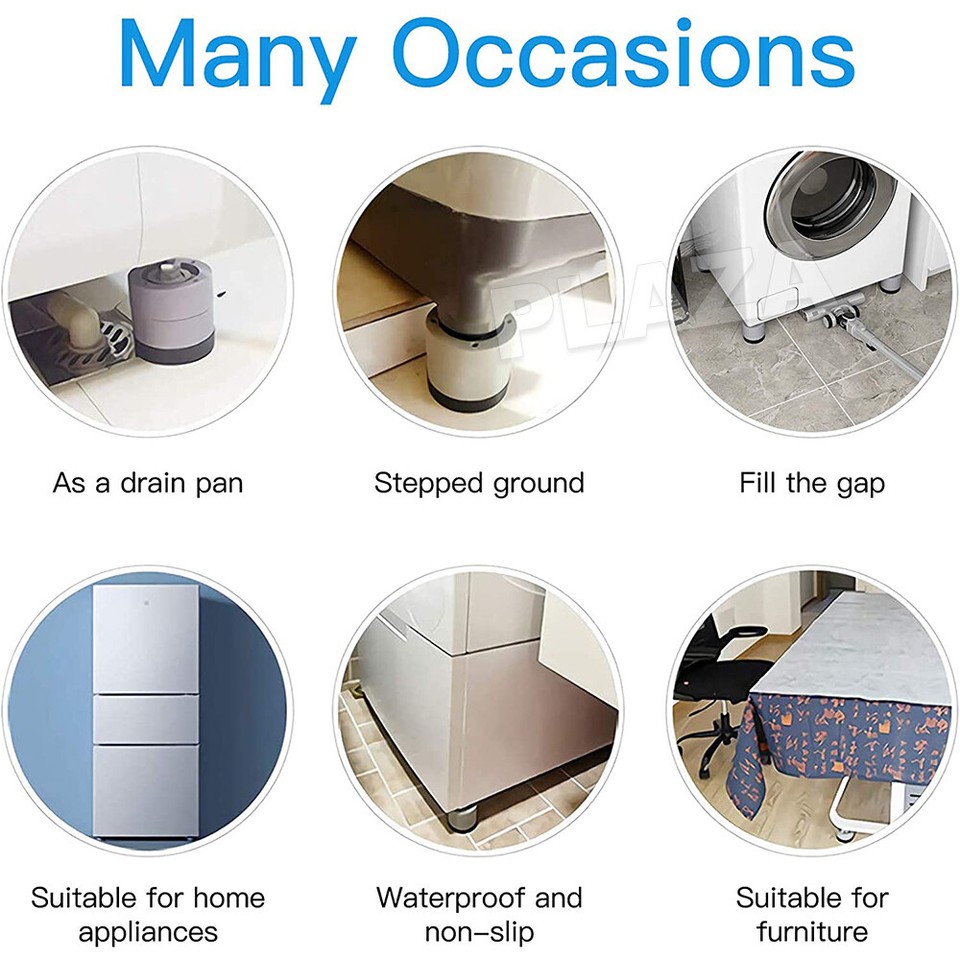 5/10x Anti Vibration Feet Pad Mats Washing Machine Non Slip Shock Proof ...