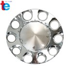 33 MM Axle Covers Spiked Front & Rear Semi Truck Wheel Chrome Hub Cover ...
