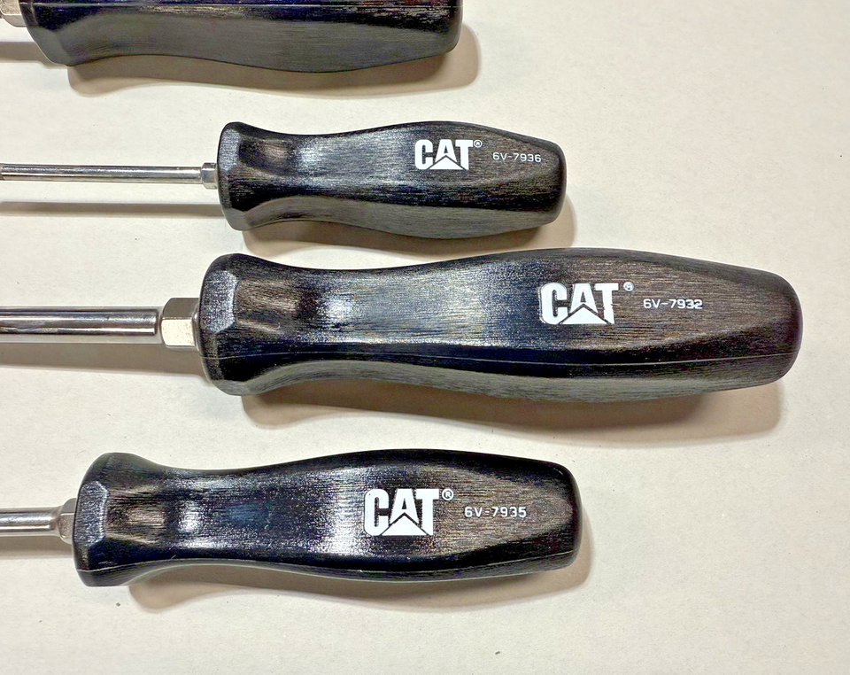 CAT Caterpillar 162-7804 6pc Screwdriver Set Hard Plastic Old Style ...