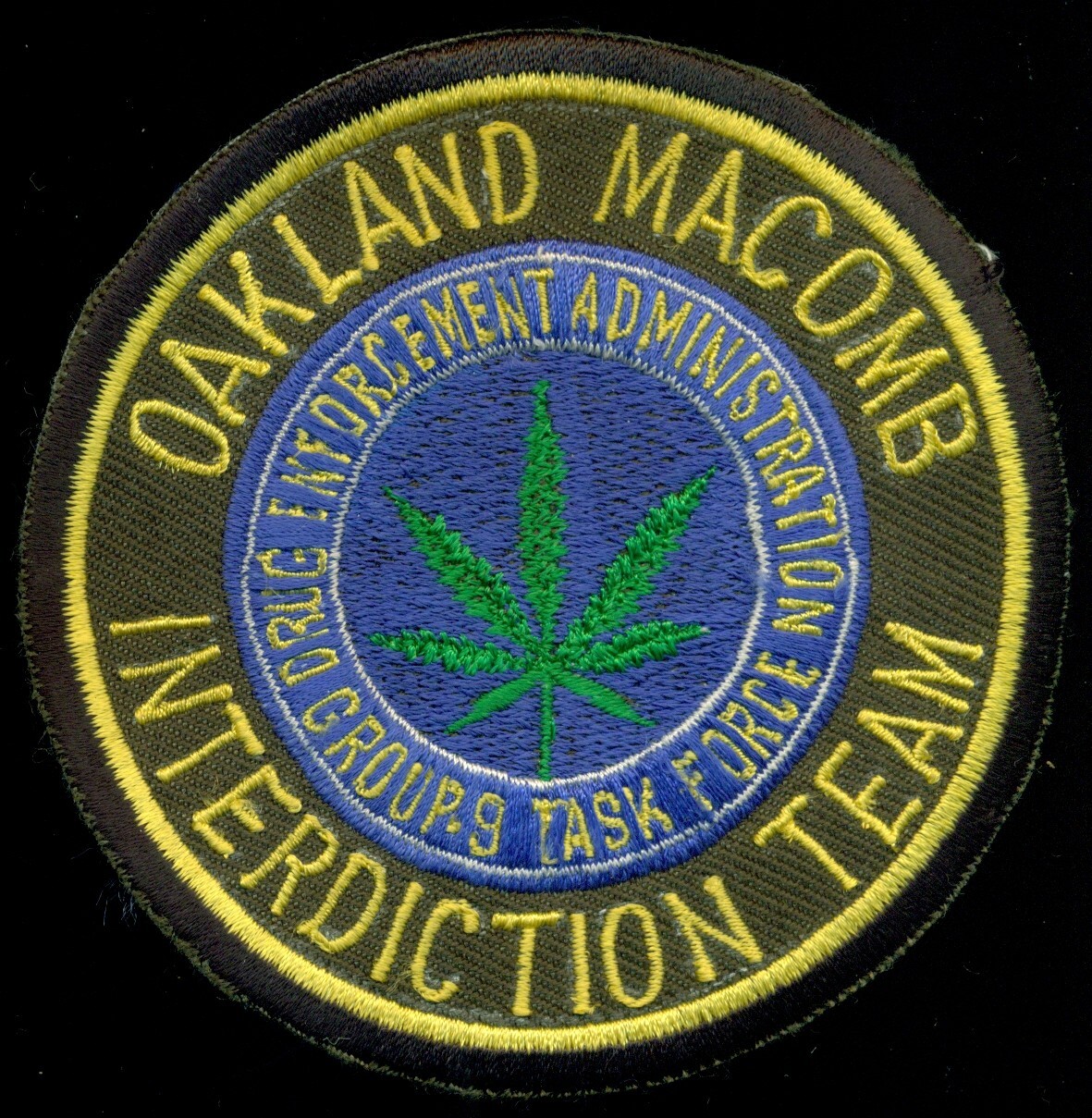 DEA Group 9 Task Force Oakland California MACOMB Interdiction Team ...