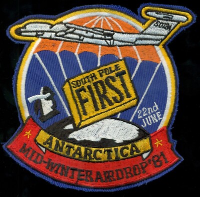 USAF C-141 1981 Mid Winter Air Drop Antarctica Patch S-19 | eBay