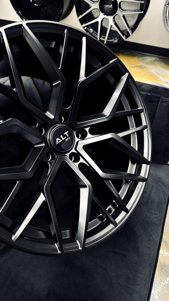 19" 20" ALT Velocity Rotary Forged Satin Black wheels rims for C8 ...