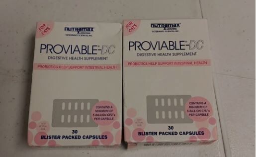 Proviable DC 30 Capsules CATS ONLY Digestive Supplement X 2-Pack (BOX ...