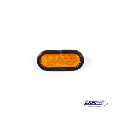 6" Oval Amber Sequential Arrow Mid Turn Light 35 led W/ Grommet ...