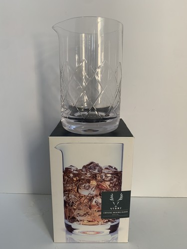 VISKI - Crystal Mixing Glass - Extra Large Cocktail Pitcher 27oz ...