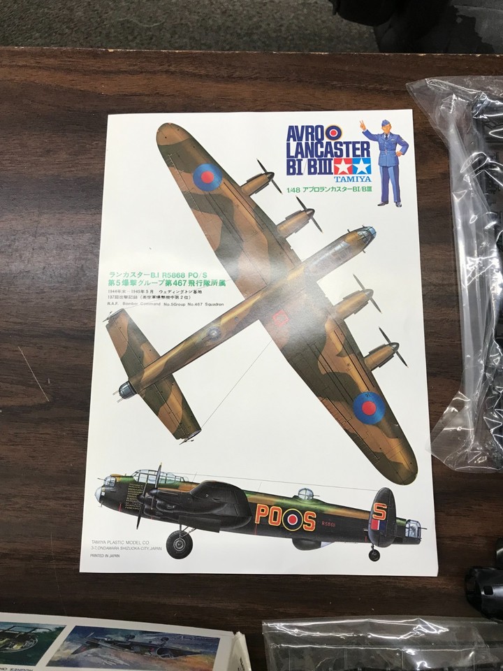 Tamiya 1:48 Avro Lancaster British Bomber BI/BIII WWII Kit #61020 Sealed Parts | eBay