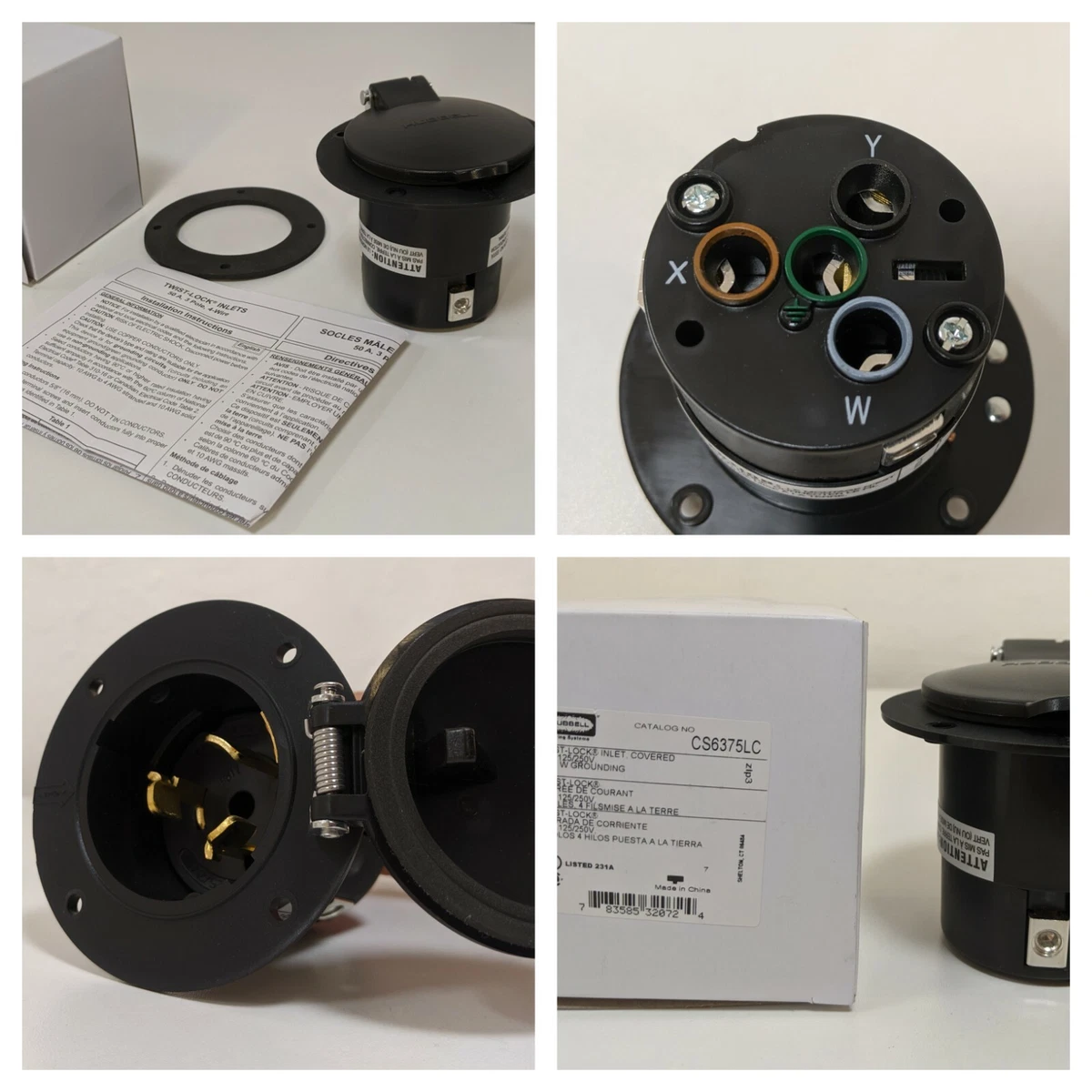 AC WORKS 50-Amp 125/250-Volt NEMA 4-wire Grounding, 43% OFF