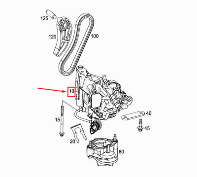 MERCEDES-BENZ A W177 Engine Oil Pump A2821800600 NEW GENUINE | eBay UK