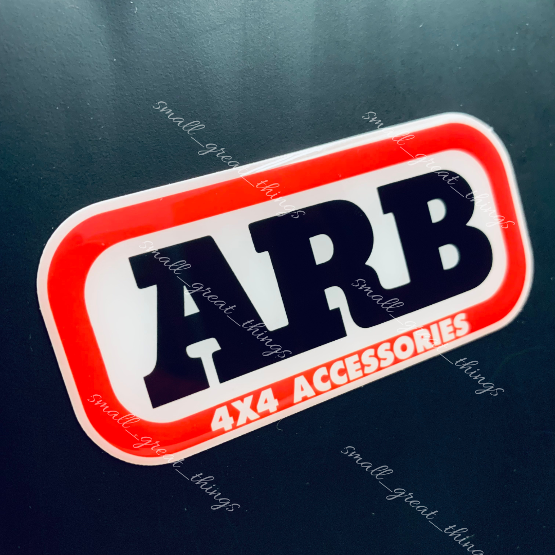 ARB Domed Decal Sticker Badge Bubble Resin 95x45mm Deluxe Bull Bar ...