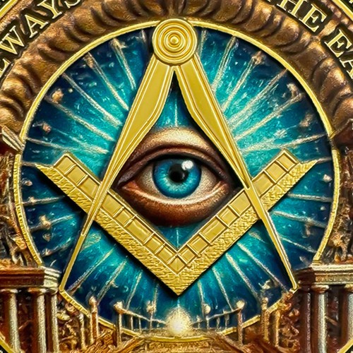 5XFreemason Prayer Coin Masonic Brotherhood Keepsake Medallion Gift for ...