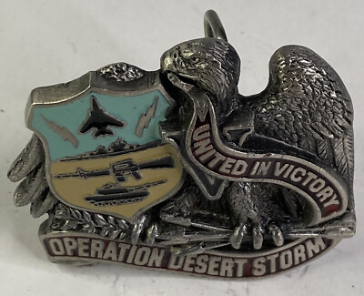 Vintage 1991 “United in Victory Operation Desert Storm” #2052 Belt ...