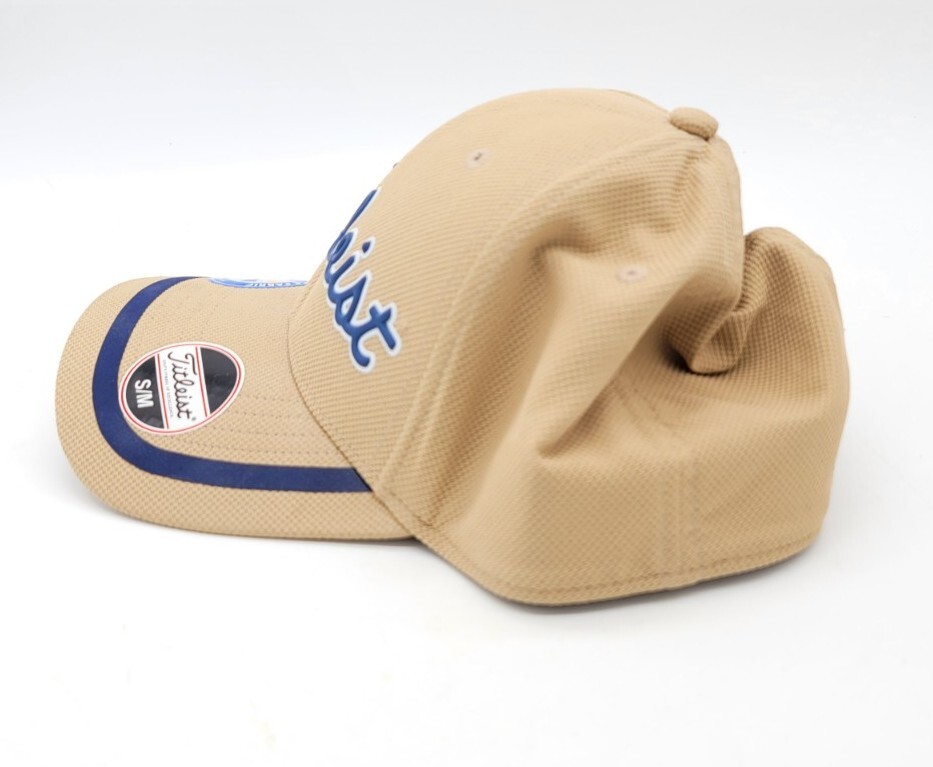 NEW! TITLEIST TPU Performance Fitted Cap-Khaki/Navy [S/M] - Hat Golf | eBay