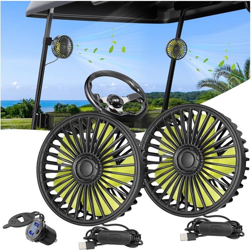 10L0L Golf Cart Fans, Portable USB Fan for Yamaha Club Car DS Precedent ...