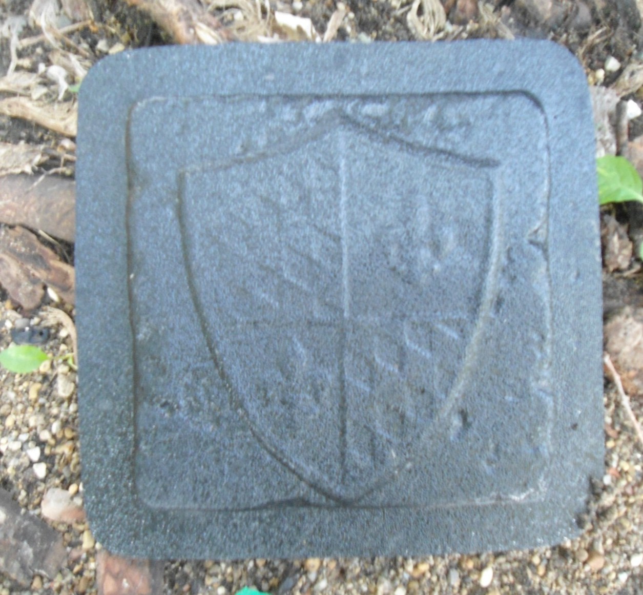 Roman shield travertine tile mold plaster cement plastic mould 6" x 6 ...