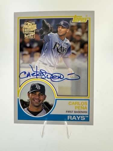 2022 Topps Archives '83 Fan Favorites Autographs #83FFCP Carlos Pena ...