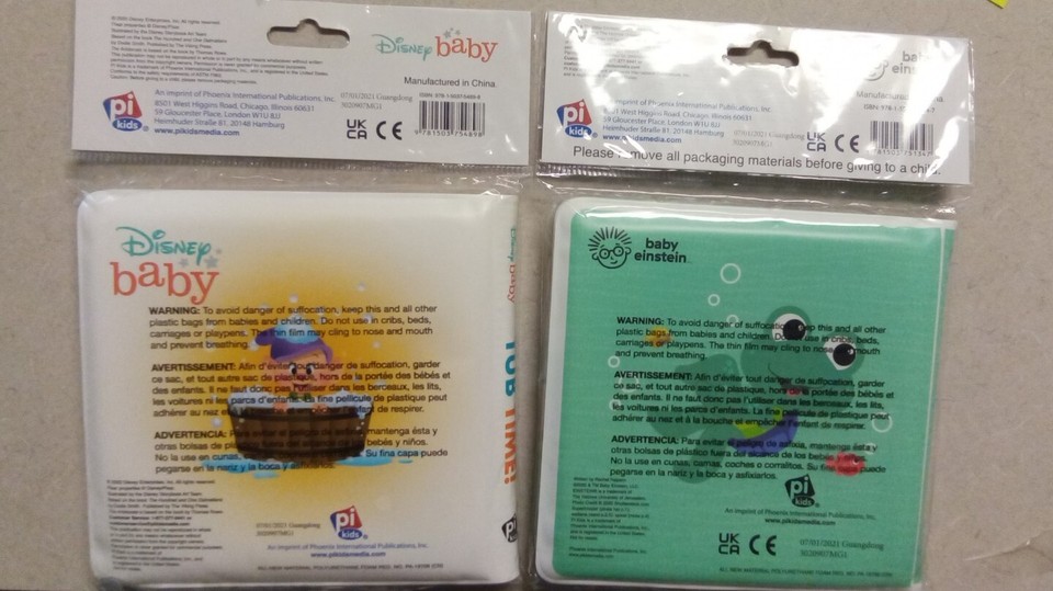 Disney Baby Tub Time & Baby Einstein Rainbow Bath. Bath Book by PI Kids ...